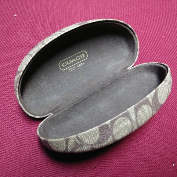 Coach | Accessories | Authentic Coach Logo Glasses Hard | Poshmark